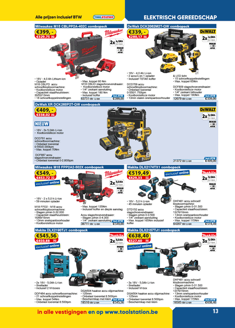 DeWalt DCK2062M2T-QW combopack 18V Li-ion