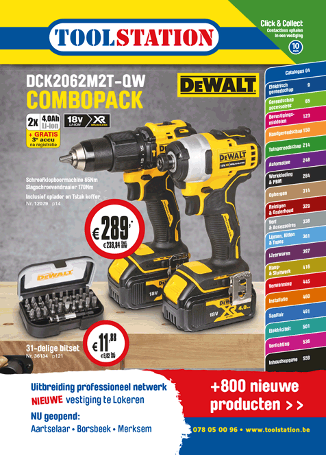 DeWalt DCK2062M2T-QW combopack 18V Li-ion